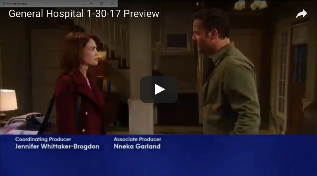 WATCH: 'General Hospital' Preview Video Monday, January 30 - Soap Opera Spy