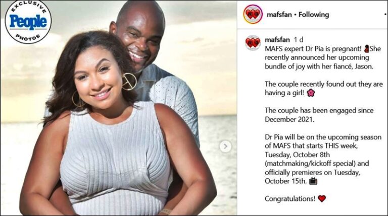 MAFS Expert Dr. Pia Is Pregnant - Lifetime Fans React - Soap Opera Spy