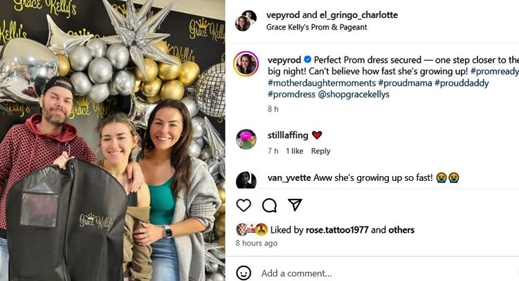 Veronica and Tim pose with her daughter - Instagram - Soap Opera Spy